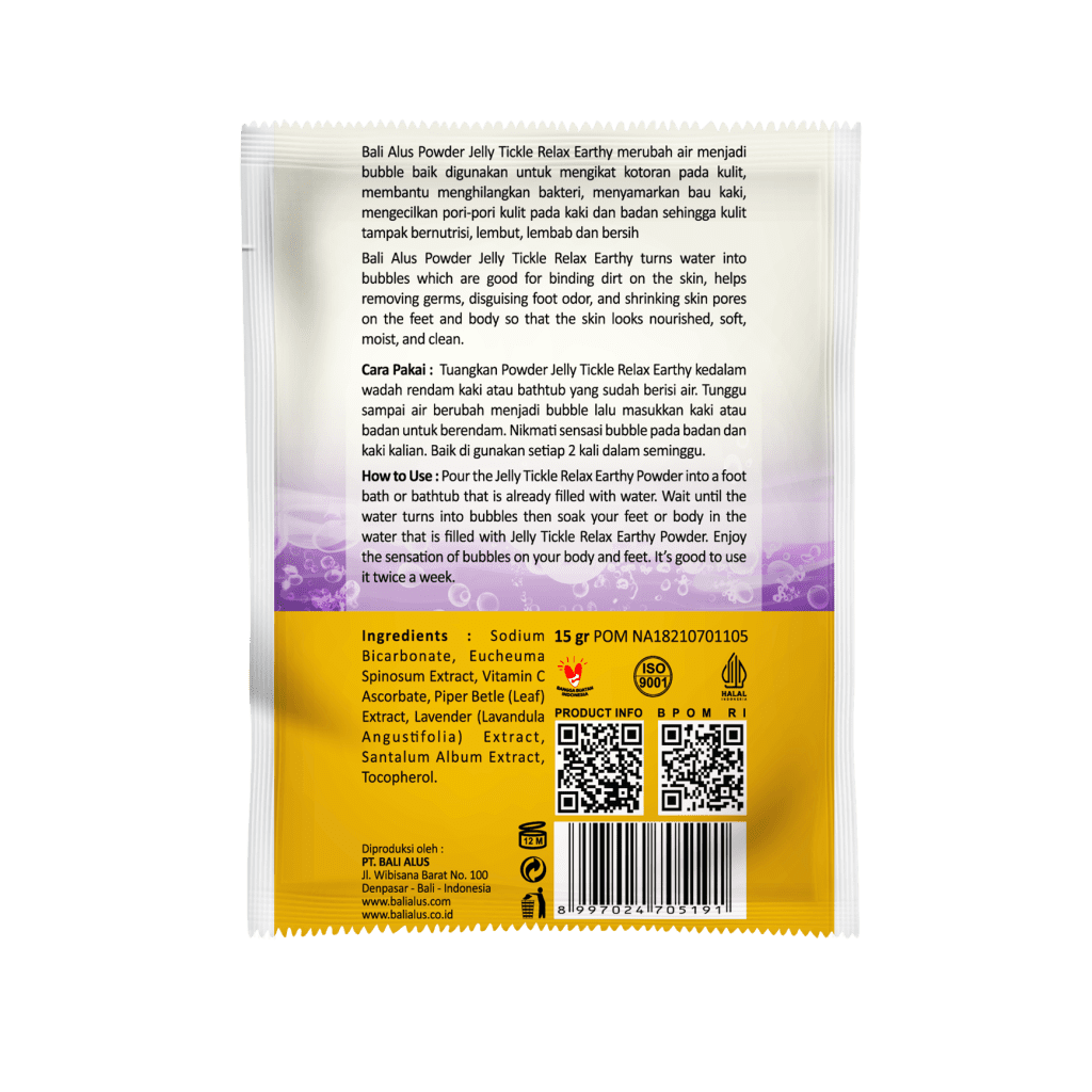 Powder Jelly Tickle Bubble Relax Earthy 15 g – Bali Alus